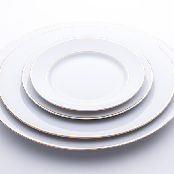 White China with Gold Rim Rental | Encore Events Rentals : Encore ...