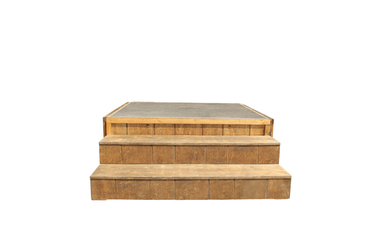 Farm Wood Stage Stairs | Encore Events Rentals