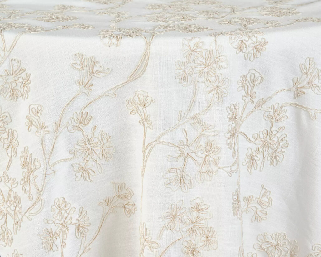 Specialty Angelica Champagne Linen | Encore Events Rentals