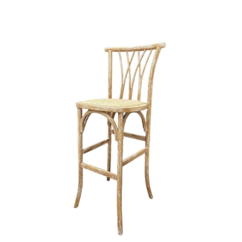 Birch Bar Stool, Natural | Encore Events Rentals