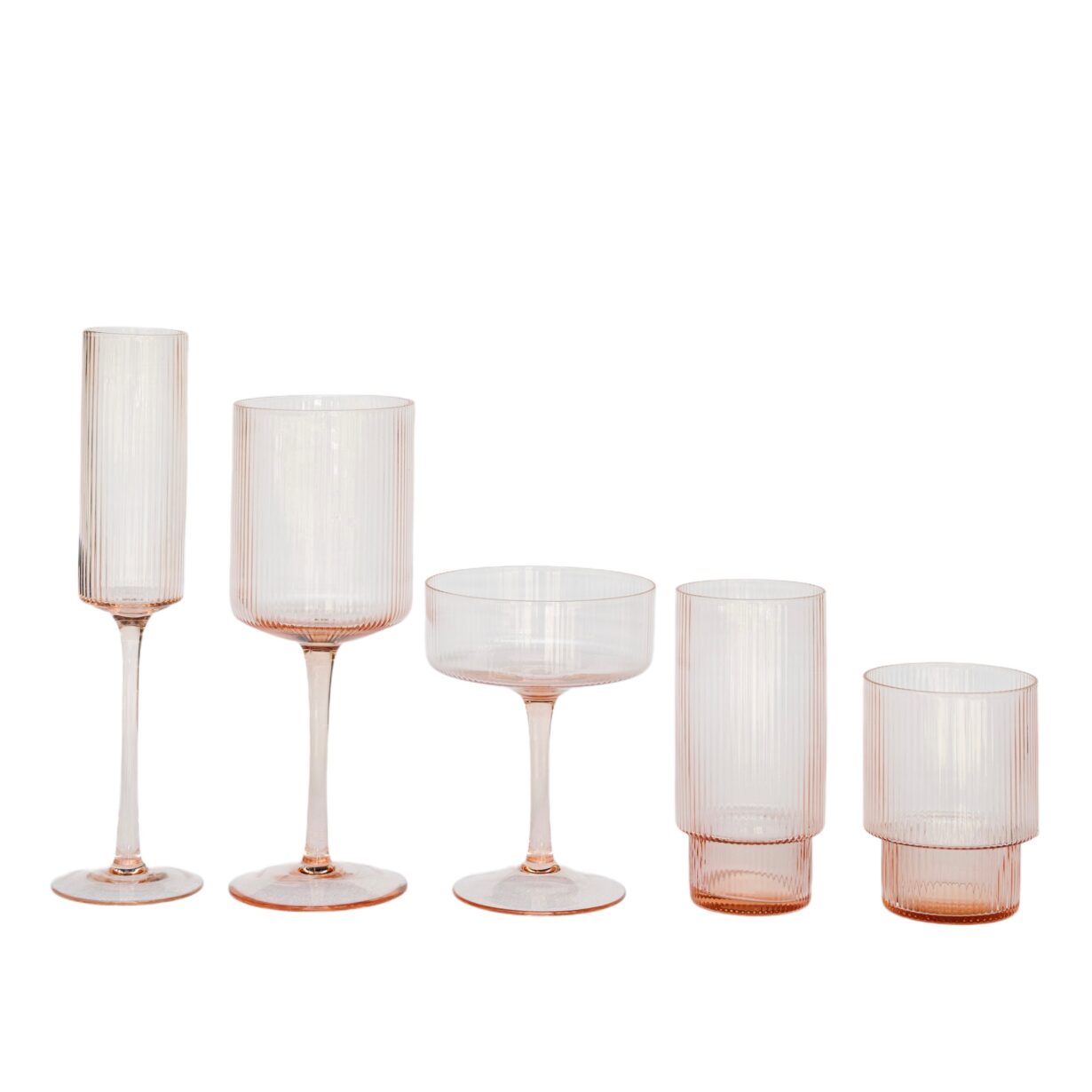 Prism Blush Glassware | Encore Events Rentals