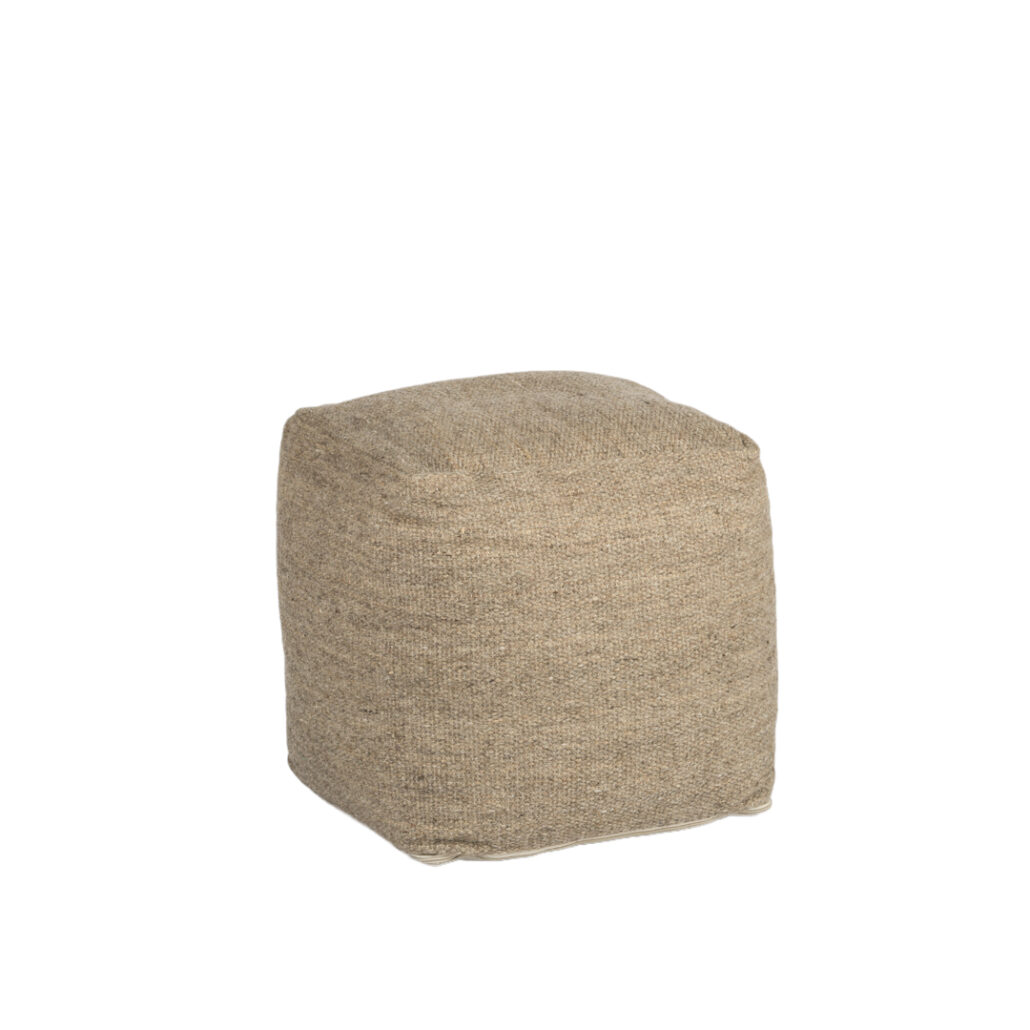 Pouf, Natural | Encore Events Rentals